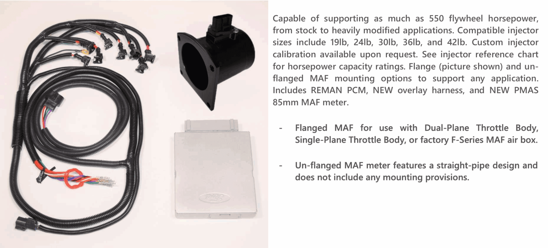 1988-97 Ford F-Series 7.5L (E4OD) MAF Conversion Kit - Fiveology Racing