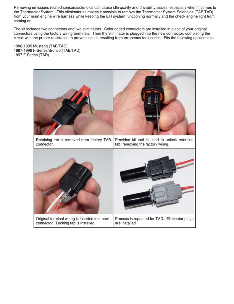 Thermactor (TAB/TAD) Eliminator Kit - Fiveology Racing